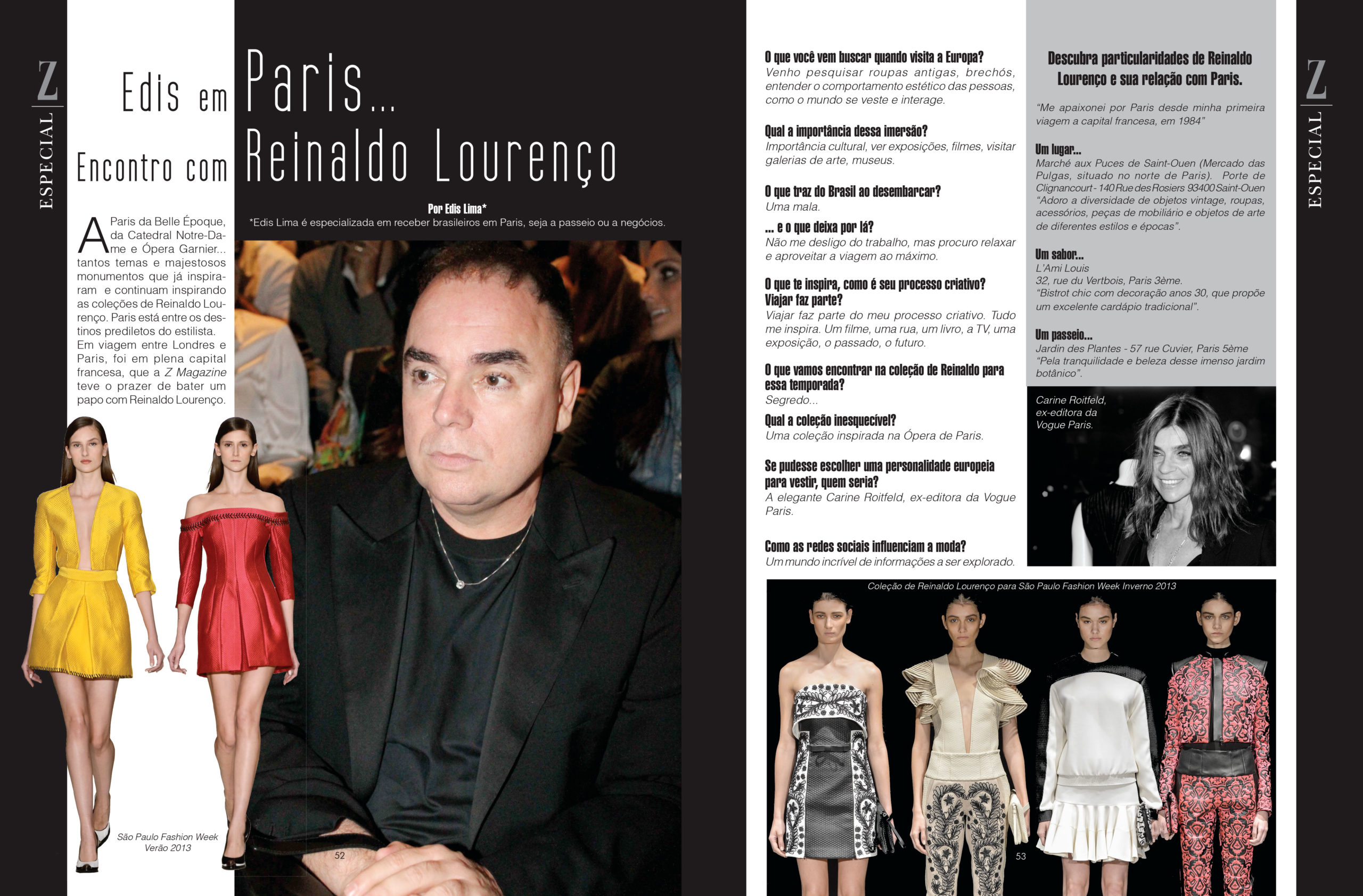 A Paris de Reinaldo Lourenço na Z Magazine | Bem in Paris